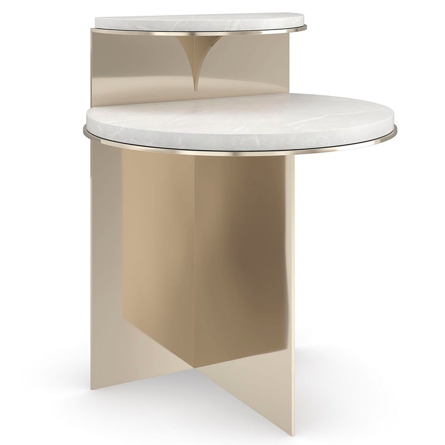 Caracole Touche Light End Table – Paynes Gray
