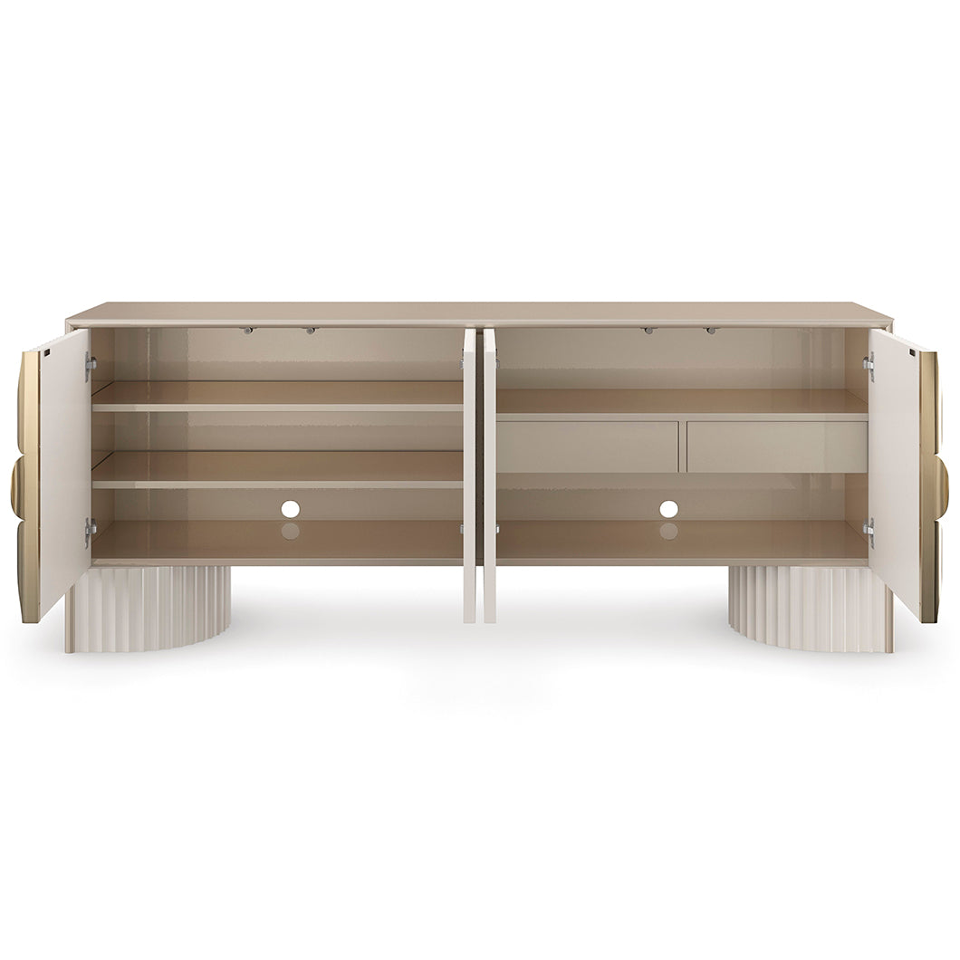 Caracole Corinthian Media Console – Paynes Gray