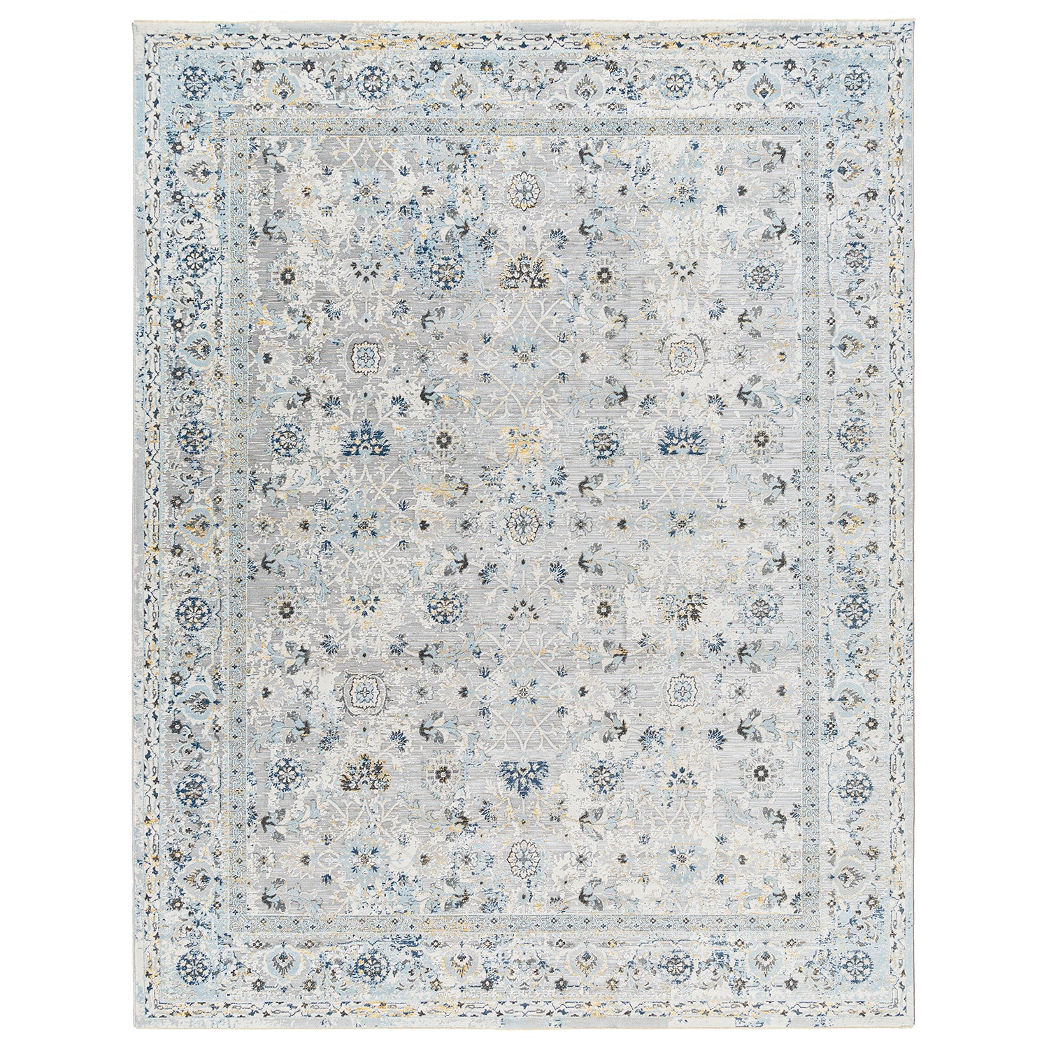 Livabliss Hassler Blue Machine Woven Rug – Paynes Gray