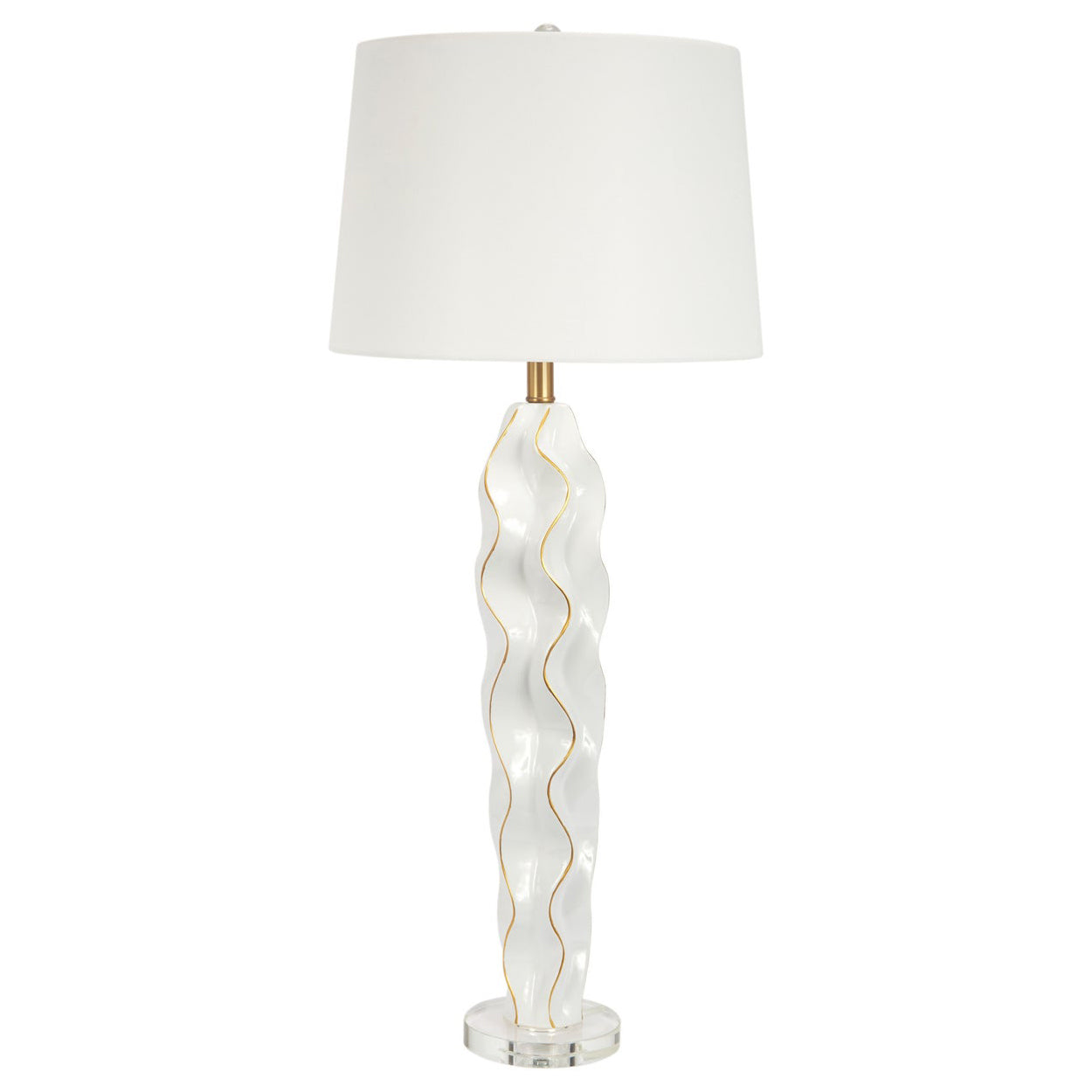 Old World Design Hannah Wave Tall Table Lamp – Paynes Gray