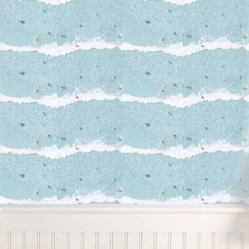 Mitchell Black x Gray Malin Ocean Swimmers Wallpaper – Paynes Gray