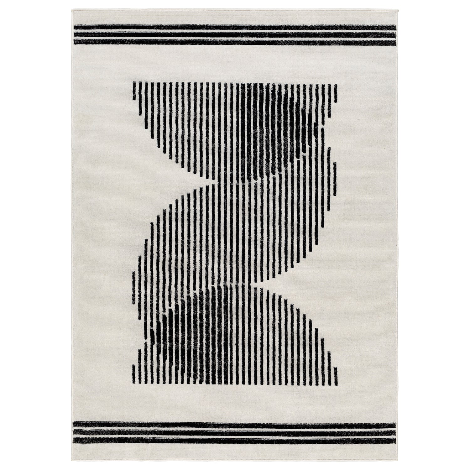 Livabliss Pisa Hourglass Machine Woven Rug – Paynes Gray