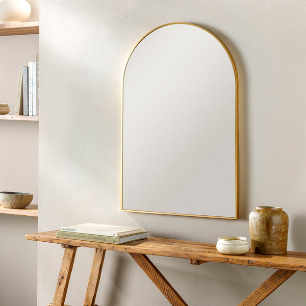 Aranya Arch Wall Mirror – Paynes Gray