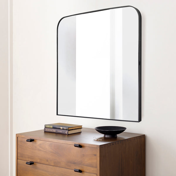 Aranya Rounded Wall Mirror – Paynes Gray