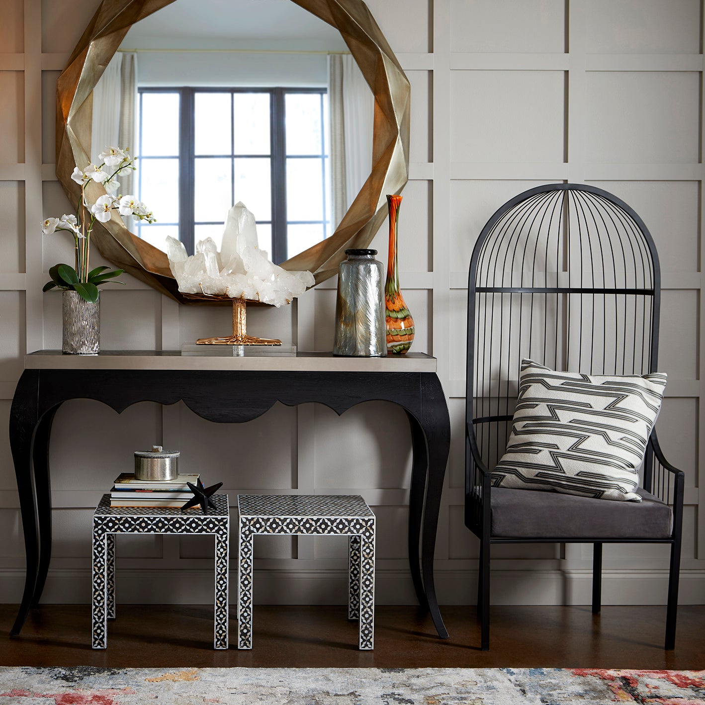 Cyan Design Sweet Harbor Wall Mirror – Paynes Gray