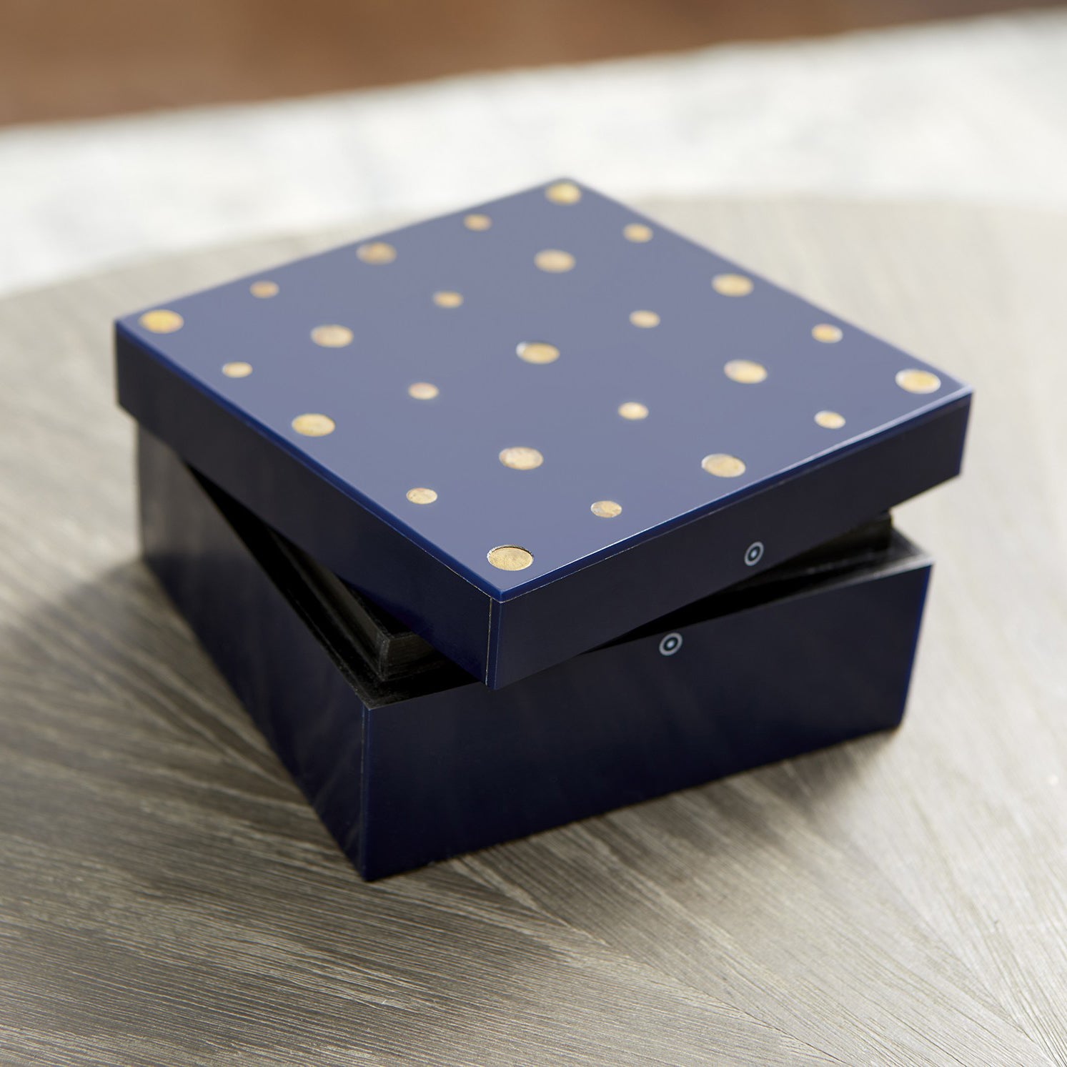 Cyan Design Dotty Box – Paynes Gray