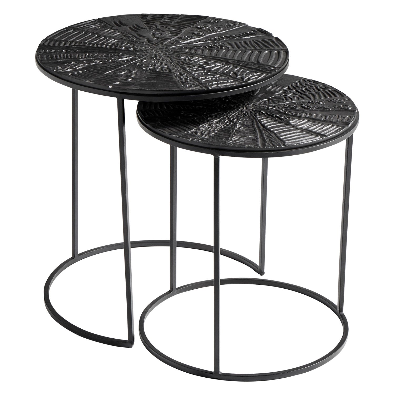 Cyan Design Quantum Nesting Side Table Set of 2 – Paynes Gray