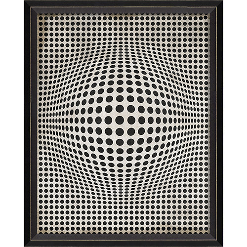 Geometric Sonic Framed Print – Paynes Gray