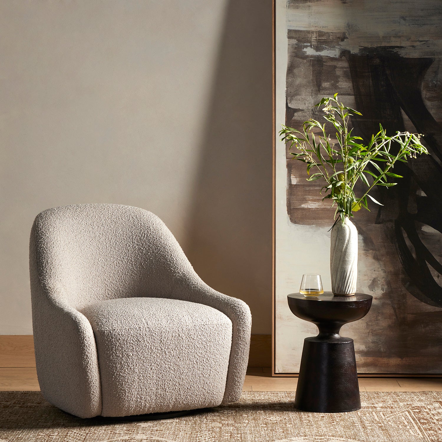 Four Hands Levi Swivel Chair – Paynes Gray