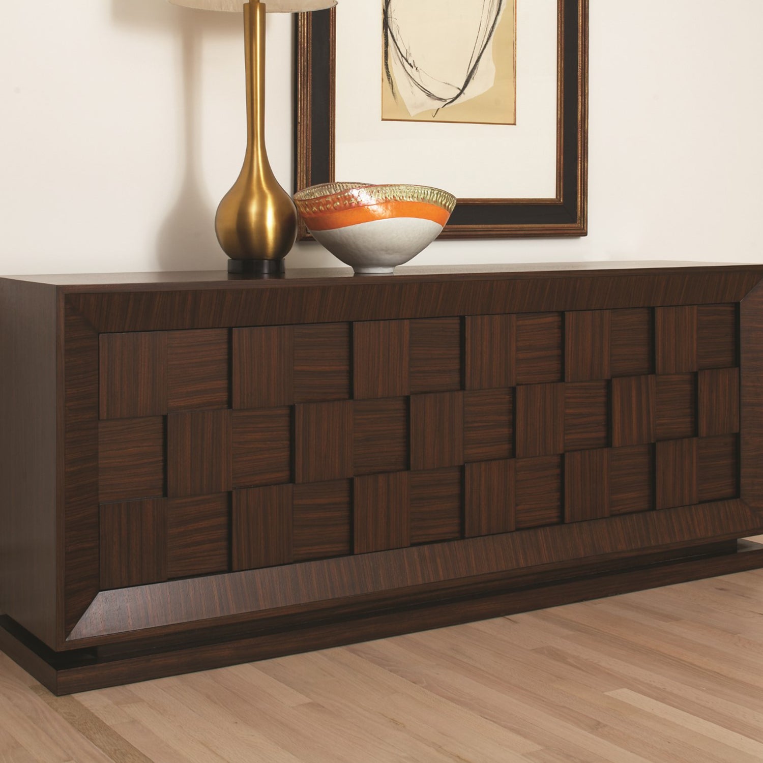 Global Views Quad Block Chest – Paynes Gray