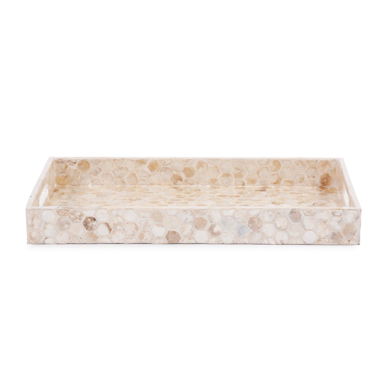 Rectangular Capiz Shell Tray – Paynes Gray
