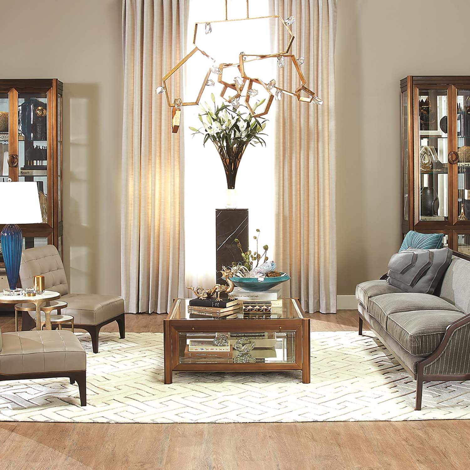 Global Views Apothecary Cocktail Table – Paynes Gray