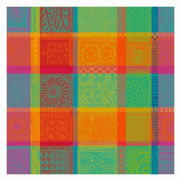 Garnier Thiebaut Mille Wax Creole Jacquard Tablecloth – Paynes Gray