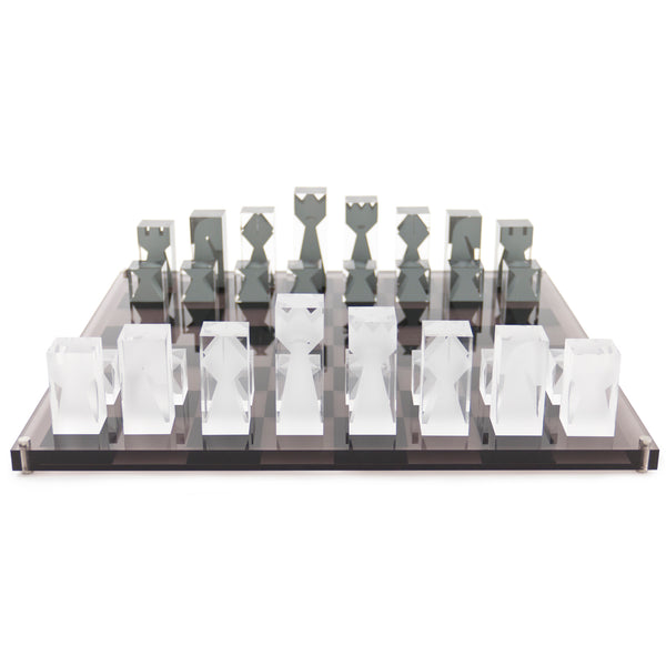 Jonathan Adler Acrylic Smoke Chess Set – Paynes Gray