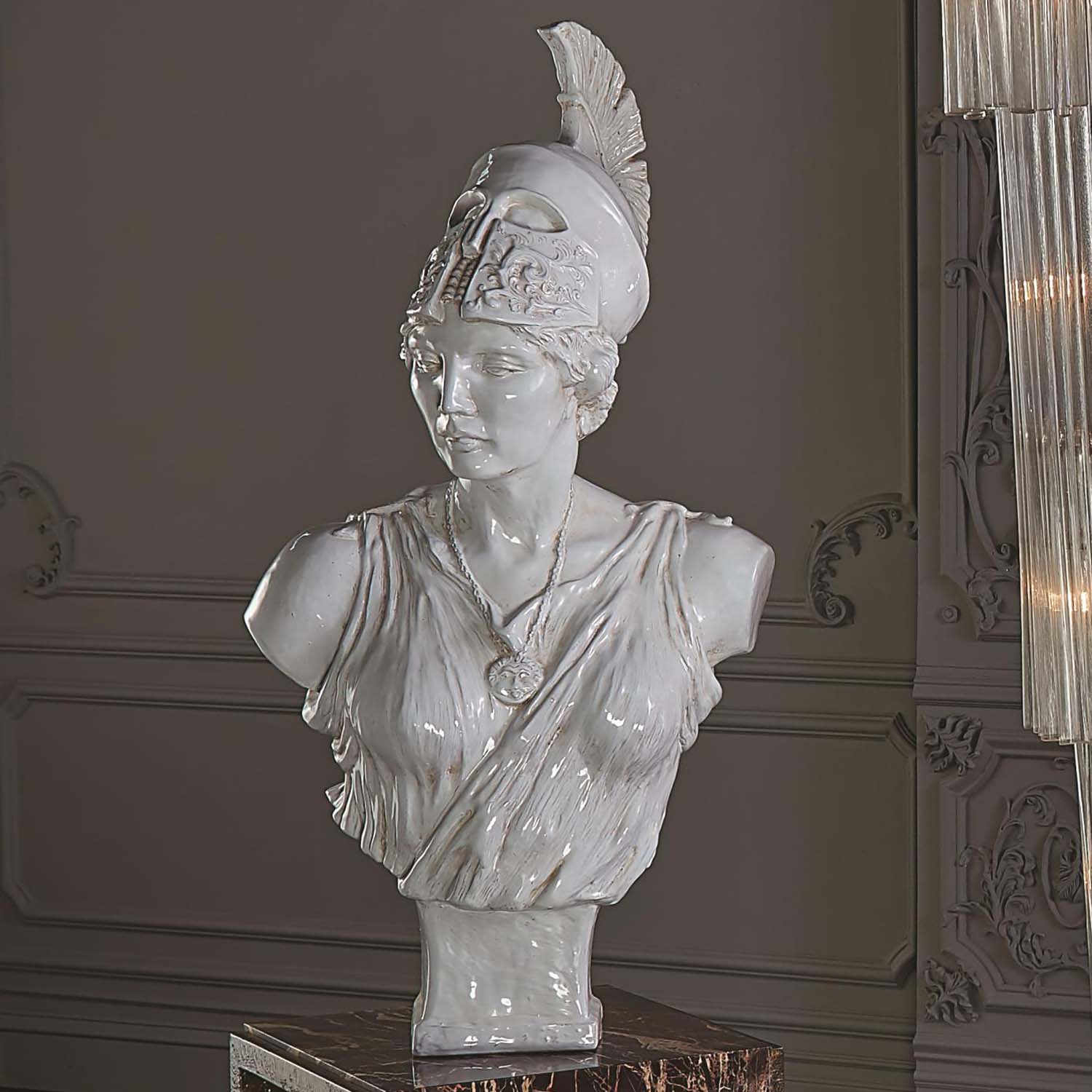 Global Views Athena Sculpture – Paynes Gray