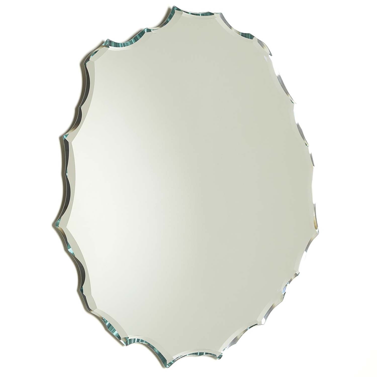 Global Views Chiseled Wall Mirror – Paynes Gray