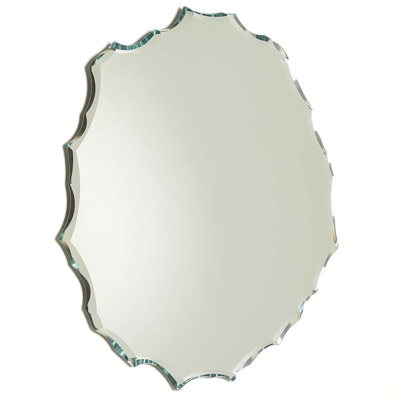 Global Views Chiseled Wall Mirror – Paynes Gray