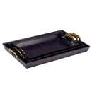 Wildwood Navy Tray Set Of 3