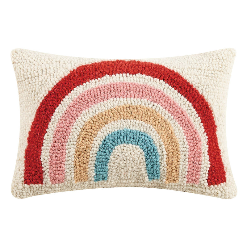Tiny Rainbow Hook Throw Pillow – Paynes Gray
