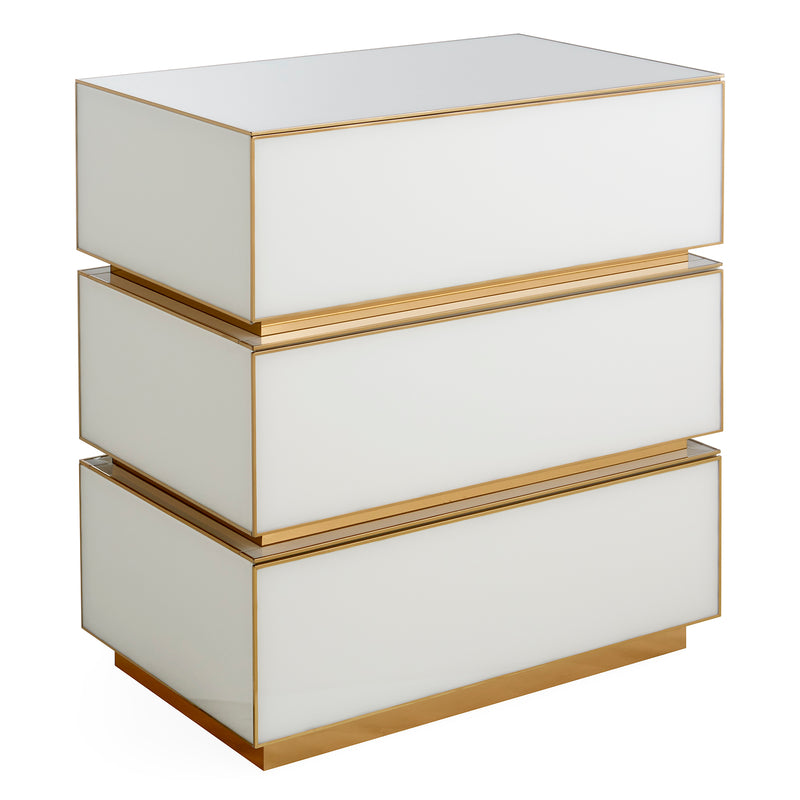 Jonathan Adler Torino Three Drawer Chest – Paynes Gray