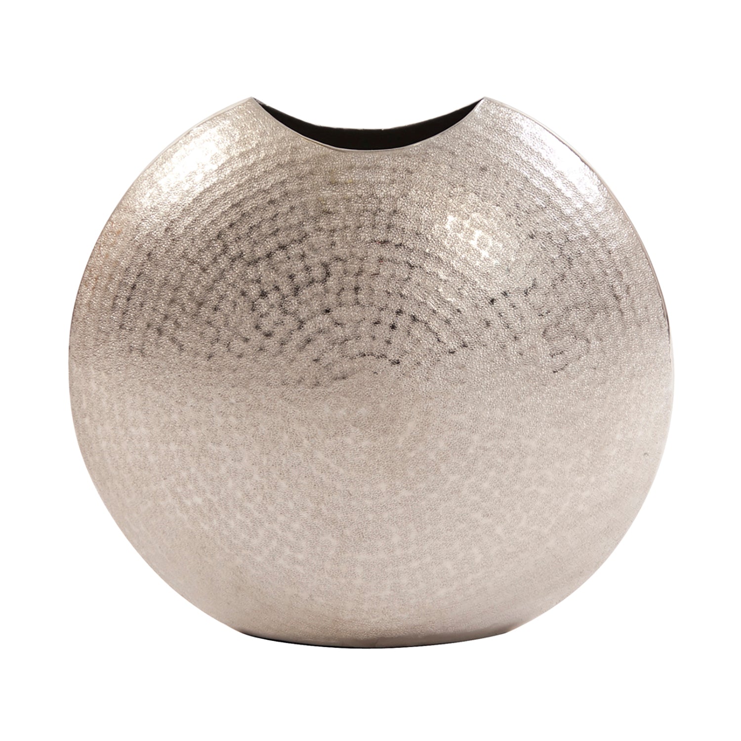 Frosted Silver Metal Vase – Paynes Gray