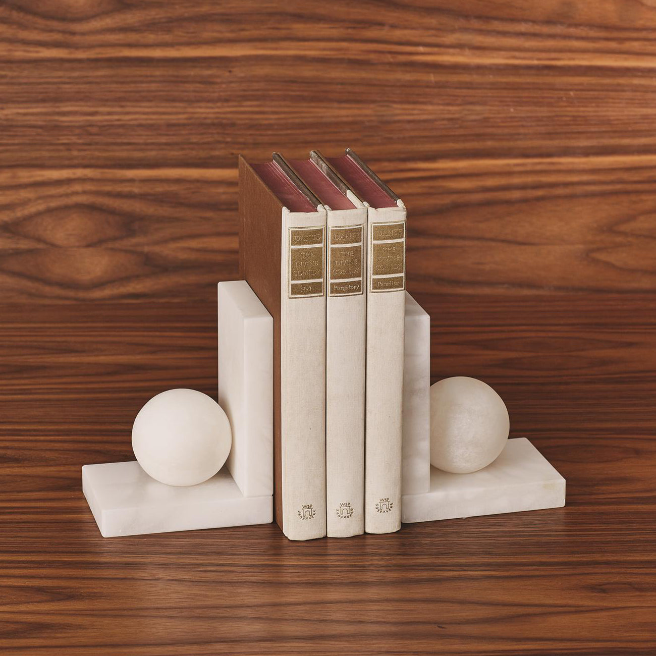 Global Views Alabaster Bookend Set – Paynes Gray