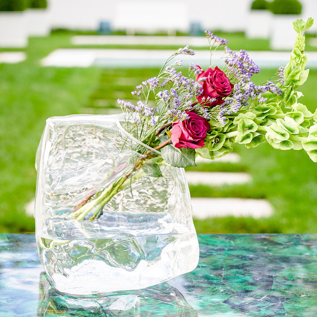 Chelsea House Ashley Glass Accent Vase – Paynes Gray