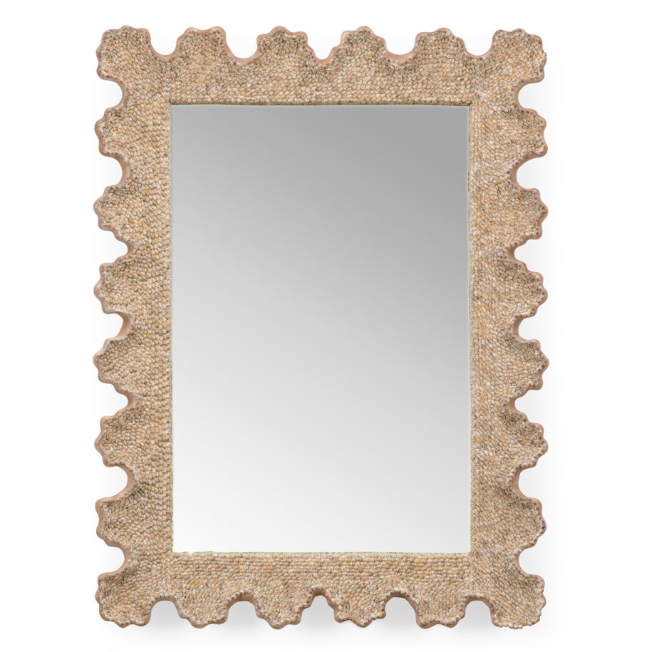 Chelsea House Scalloped Shell Wall Mirror – Paynes Gray