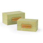 Chelsea House Raffia Box Set Of 2 – Paynes Gray