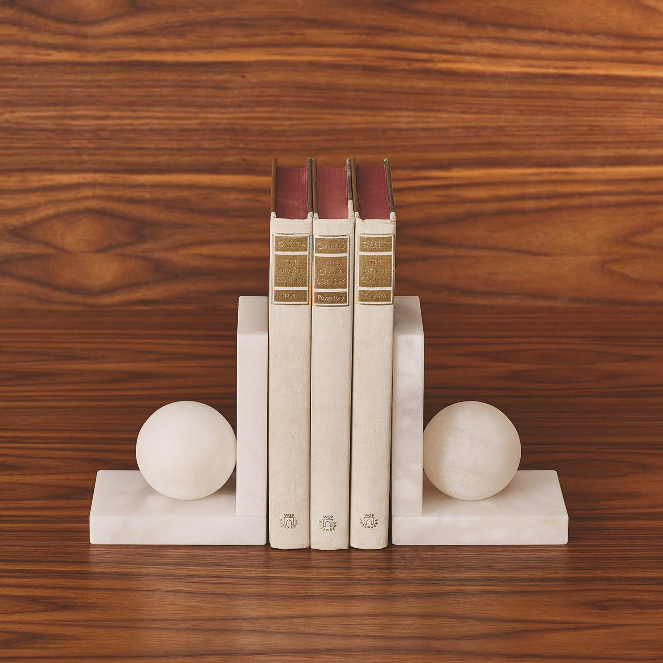 Global Views Alabaster Bookend Set – Paynes Gray