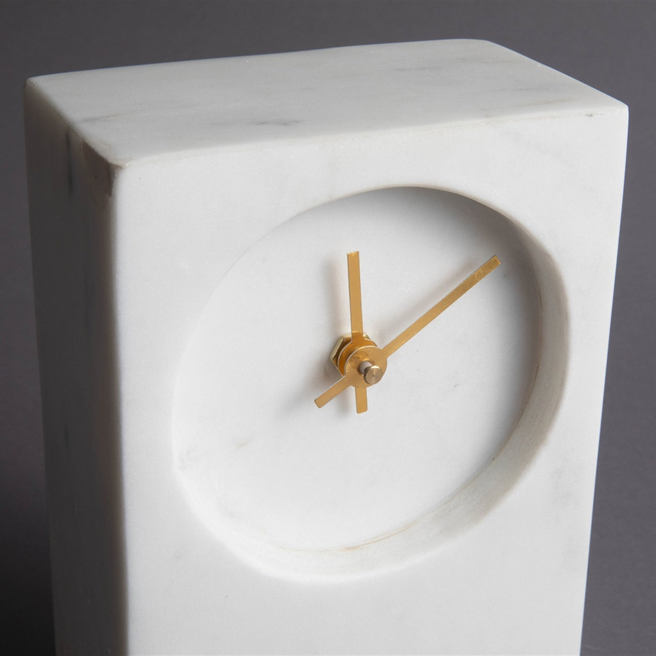 Melmer Marble Clock – Paynes Gray