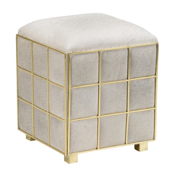 Wildwood Square Hide Stool – Paynes Gray