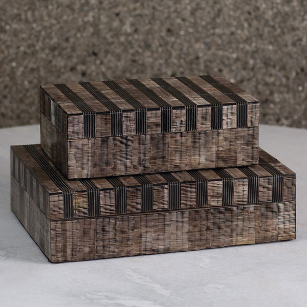 Global Views Sienna Box – Paynes Gray
