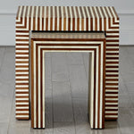 Global Views Sienna Nesting End Table – Paynes Gray