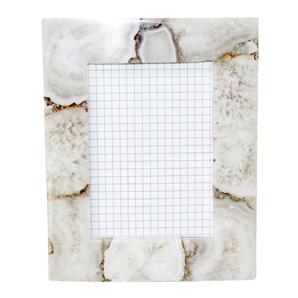 Desmond White Agate Picture Frame – Paynes Gray