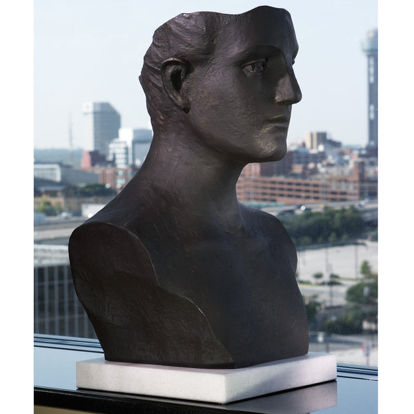 Global Views Head Sculpture – Paynes Gray