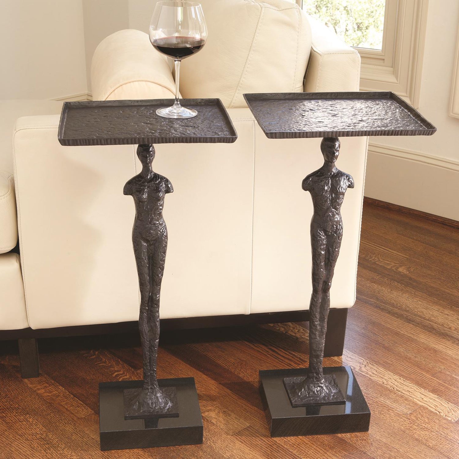 Global Views Modern Woman Accent Table – Paynes Gray