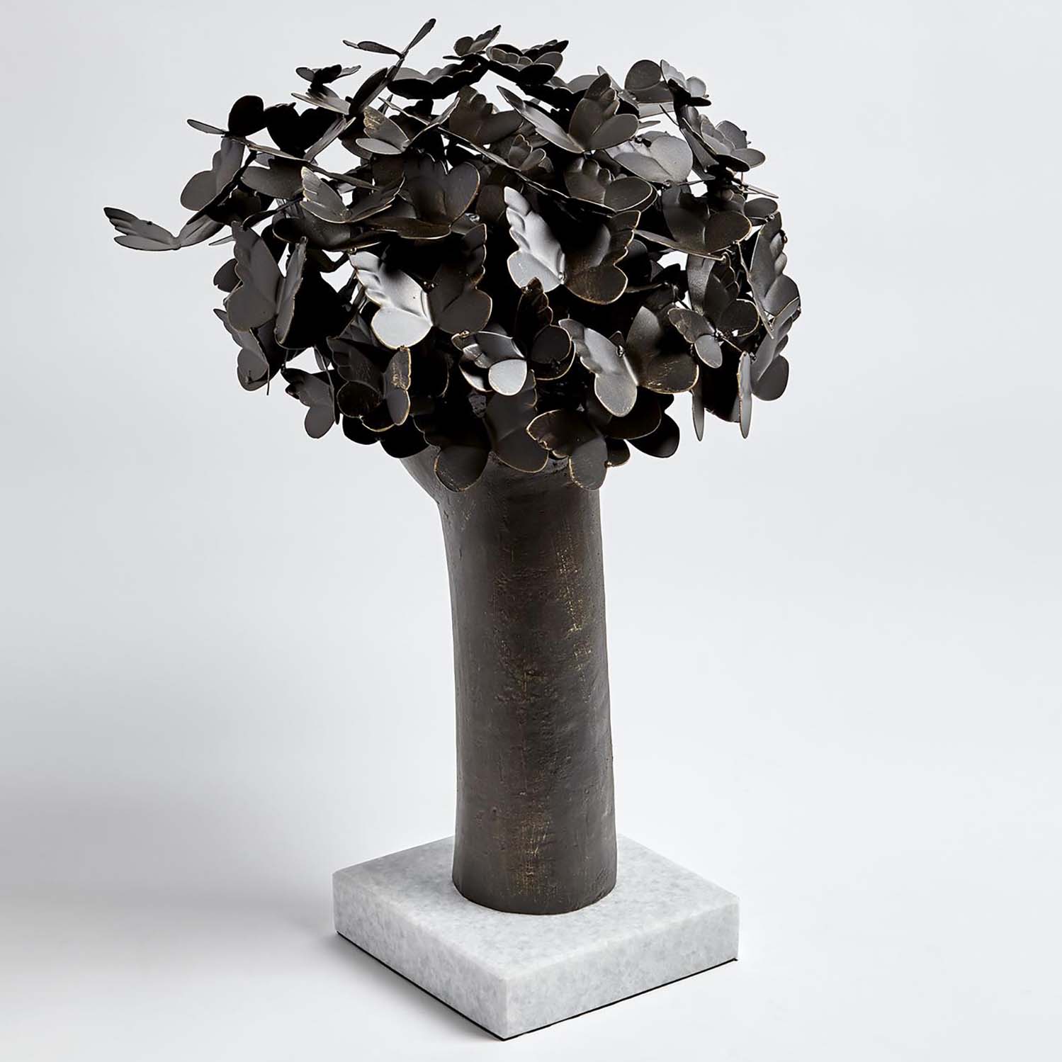 Global Views Butterflies for Brains Sculpture – Paynes Gray