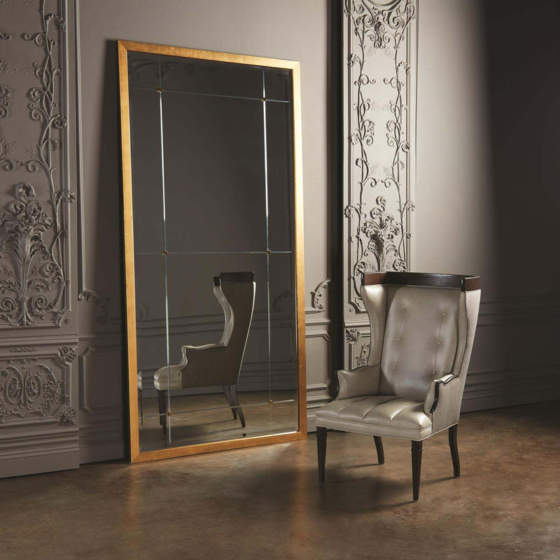 Global Views Beaumont Floor Mirror – Paynes Gray