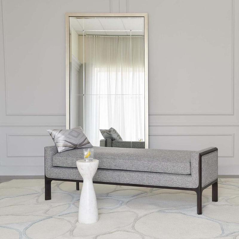 Global Views Beaumont Floor Mirror – Paynes Gray