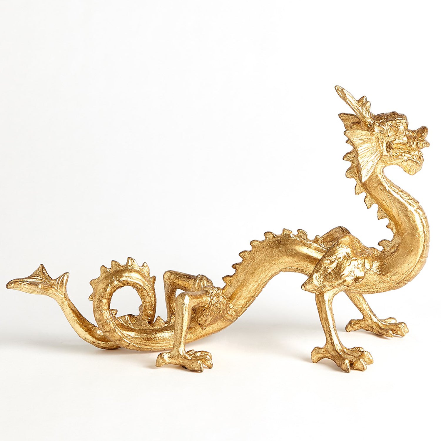 Global Views Standing Dragon Sculpture – Paynes Gray