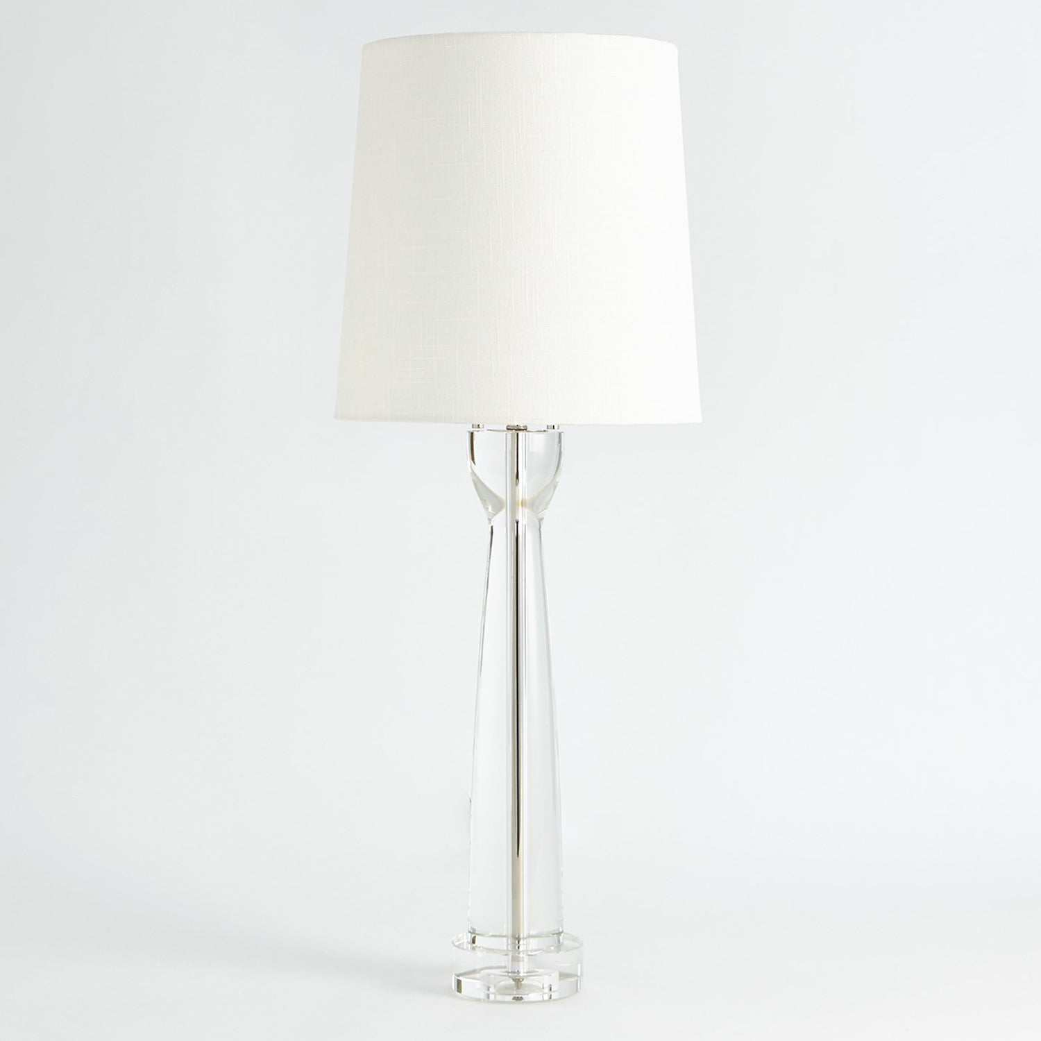 Global Views Modern Crystal Column Table Lamp – Paynes Gray