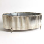 Global Views Corrugated Bamboo Cachepot – Paynes Gray