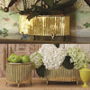 Global Views Corrugated Bamboo Cachepot – Paynes Gray