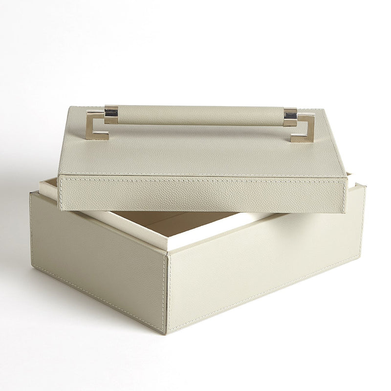Global Views Wrapped Handle Box – Paynes Gray