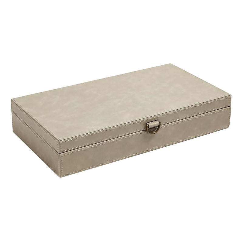 Global Views Marble Leather D Ring Box – Paynes Gray
