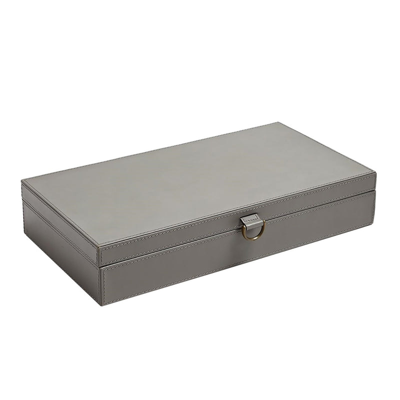 Global Views Marble Leather D Ring Box – Paynes Gray