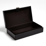 Global Views Marble Leather D Ring Box – Paynes Gray