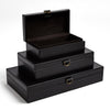 Global Views Marble Leather D Ring Box – Paynes Gray