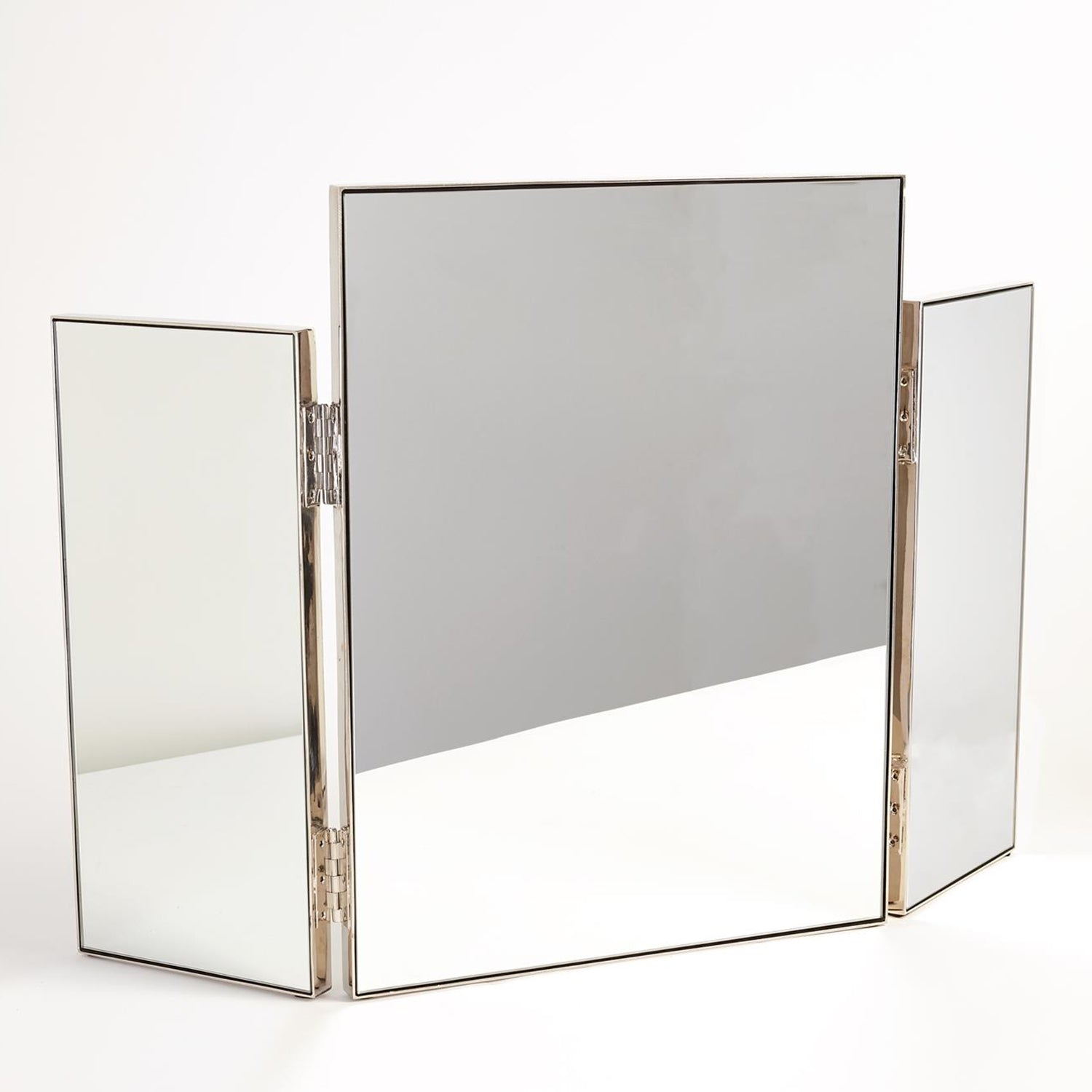 Global Views Tri-fold Vanity Mirror – Paynes Gray